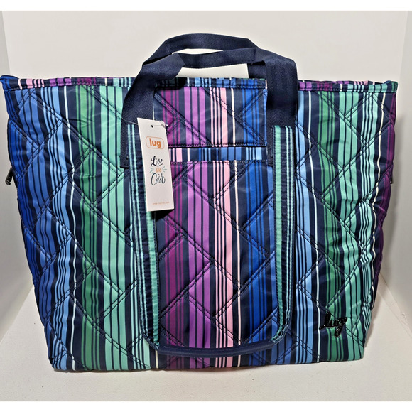 lug | Bags | Lug Ferry Se Tote Love Multicolored Stripes Large Double ...